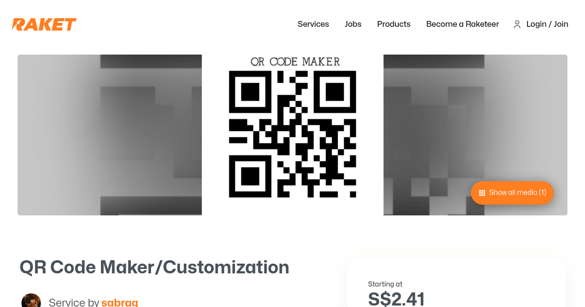 QR Code Maker/Customization by sabrag - Raket.PH