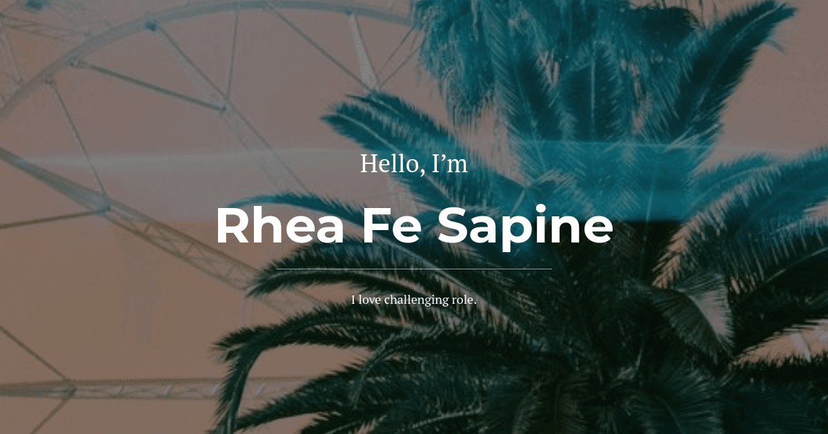 Rhea Fe Sapine