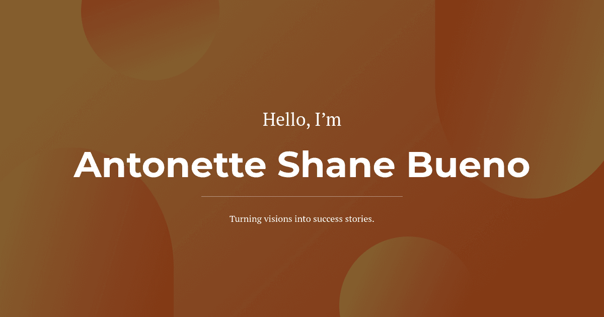 Antonette Shane Bueno