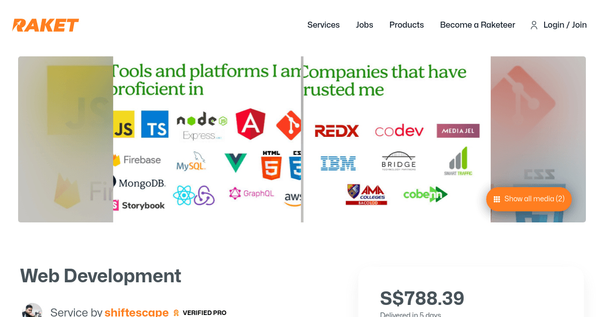 Web Development by shiftescape - Raket.PH