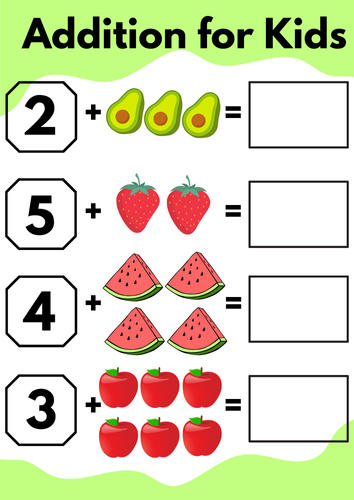 Visual Addition Worksheet Adding Objects Worksheets 15