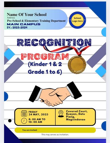 School Program Invitation Templates