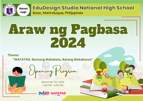 Araw Ng Pagbasa Logo Department Of Education | Bilang Pagsusulong At