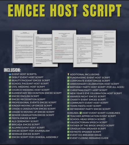 Wedding host script | Honestweddingadvice.com