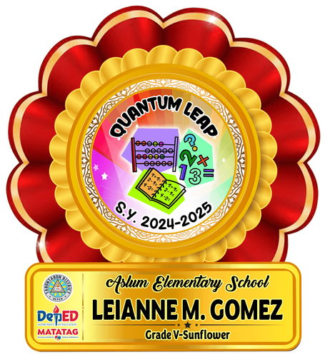 Deped Ribbon Award Template