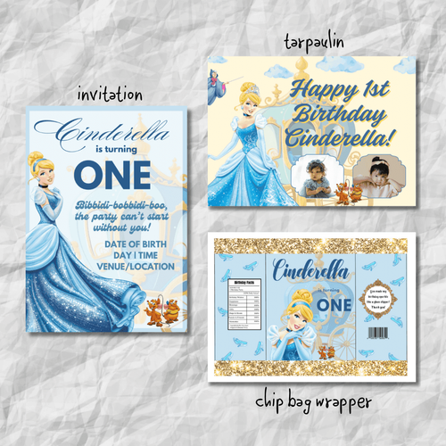 Cinderella Printable Birthday Template