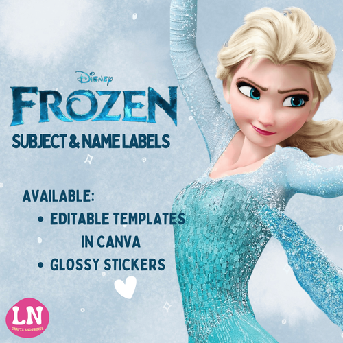 Blank Label Disney Frozen