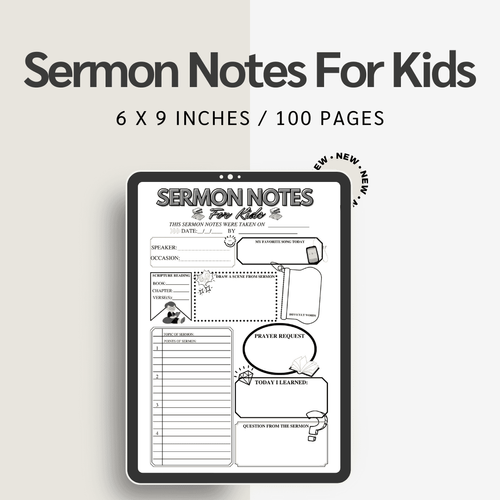 Message Sermon Notes Template