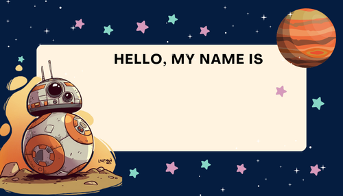 Star Wars Label Template