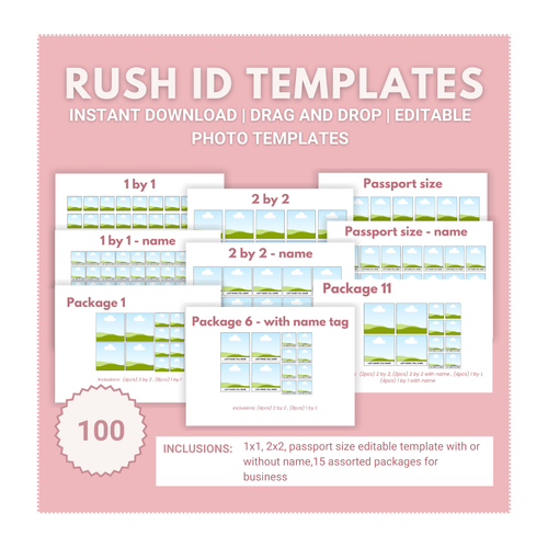 2x2, 1x1, Passport ID and Formal Attire Template by everythingonline ...
