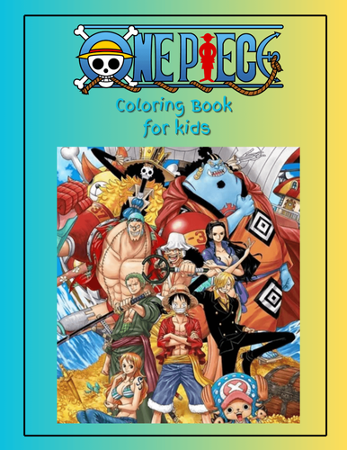 One Piece Coloring Book Tje Pficial One Piece Coloring Book! #fyp