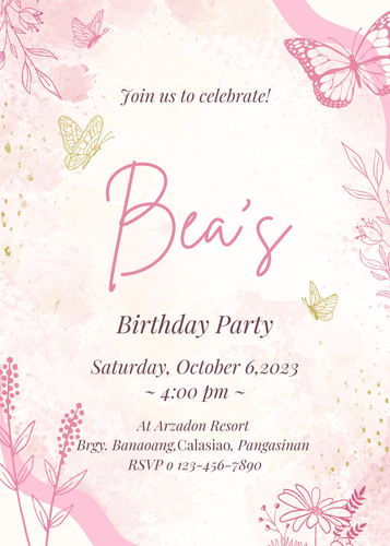 Debut Minimalist Invitation Maker by johnpogi - Raket.PH