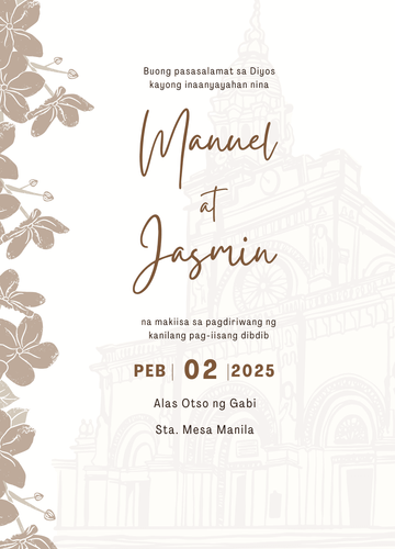 Wedding Invitation In Tagalog FILIPINIANA Wedding Party Ideas | Photo