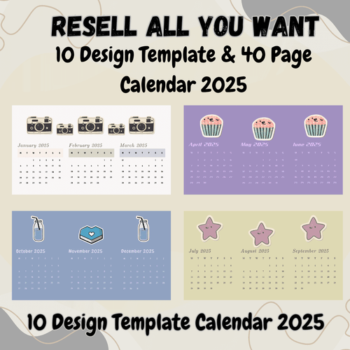 2025 Calendar - Canva Template by yhetzywrites - Raket.PH