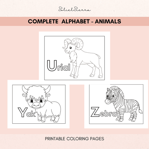 Coloring Printable Animal Alphabet Amazon.co.jp: Animal Alphabet Kids