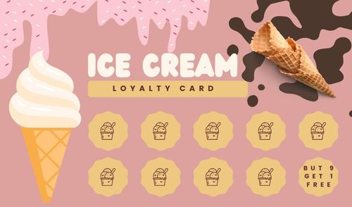 Ice Cream Business Cards Ice Cream Shop Business Cards | Ice Cream