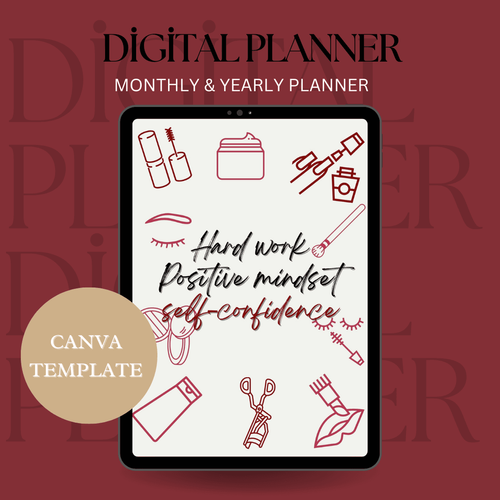 Digital planner editable Canva template by charlotte_wolfstein - Raket.PH