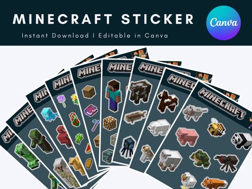 Printable Minecraft Stickers Minecraft Tisss The Season Christmas Card