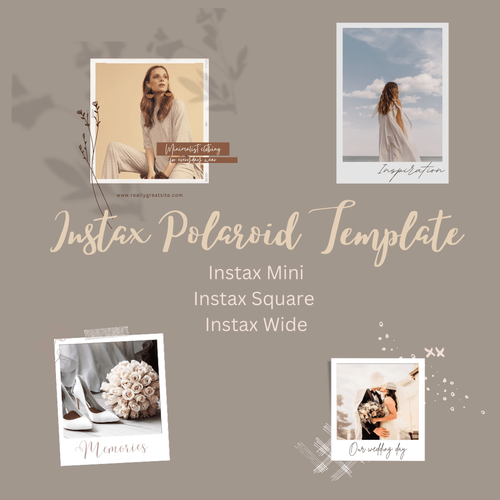 Wide Polaroid Template Wide Polaroid Mockup :: Behance
