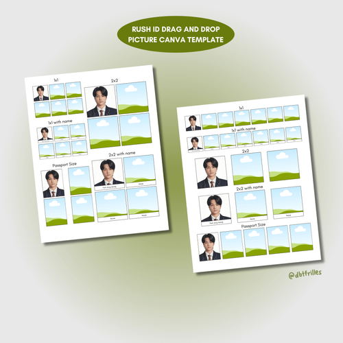 2x2, 1x1, Passport ID and Formal Attire Template by everythingonline ...