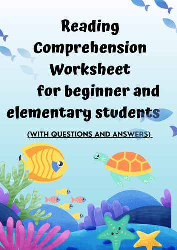 Reading Comprehension For Beginner And Elementary Students Reading