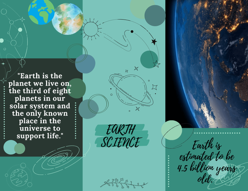 Earth Planet Travel Brochure