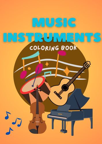 Instruments Coloring book by heather_raecreates - Raket.PH