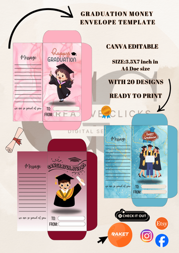 Money Graduation Invitations