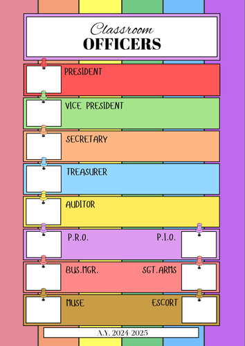 Class Officers Design