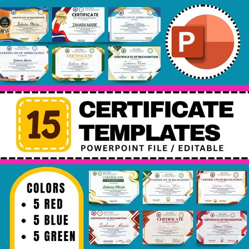Pin On Editable Certificates