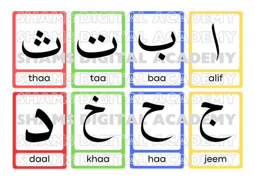 Arabic Alphabet Flash Cards Printable Clarissa055: Arabic Words