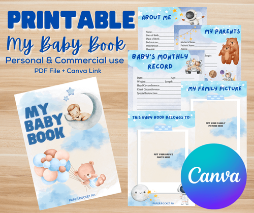 Baby Memory Book Templates Baby Memory Book Canva Kdp Interior
