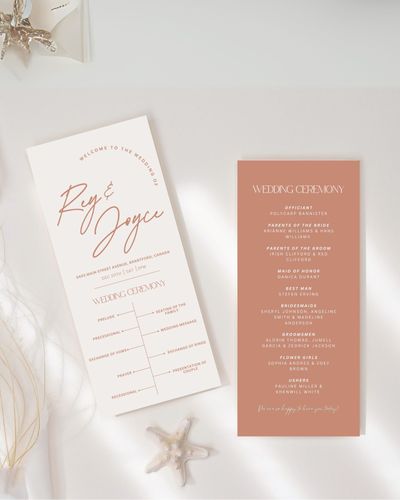 Digital wedding program 60 photos - Astyledwedding.com