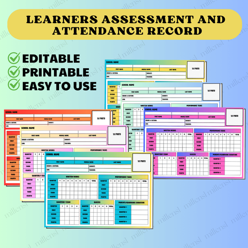Student’s Assessment Record Template by janmallone_advincula - Raket.PH