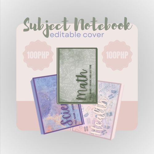 Editable Notebook Cover (Characters) by kathleneprojects - Raket.PH