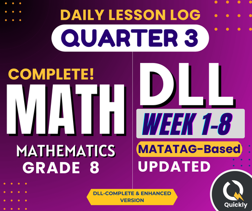 Mathematics 8 Quarter 3 Daily Lesson Log by sirfelizardo - Raket.PH