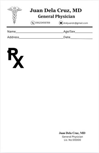 Vet Prescription Pad Template