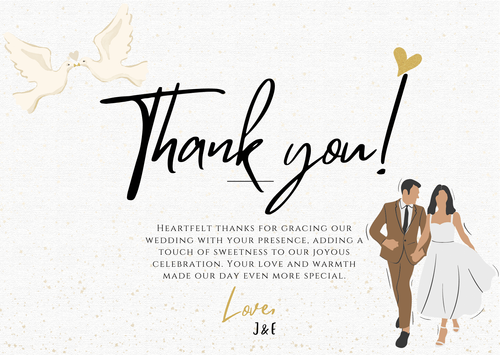 Wedding thank you messages from bride and groom 60 photos ...