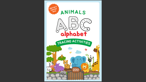 Animals Alphabet Uppercase Tracing Activities Workbook for Kids by ...