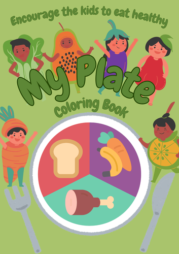 Coloring Pages Fruits And Vegetable Myplate
