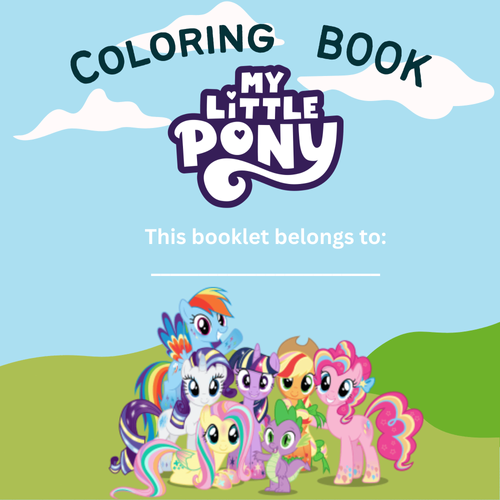 coloring book ponies