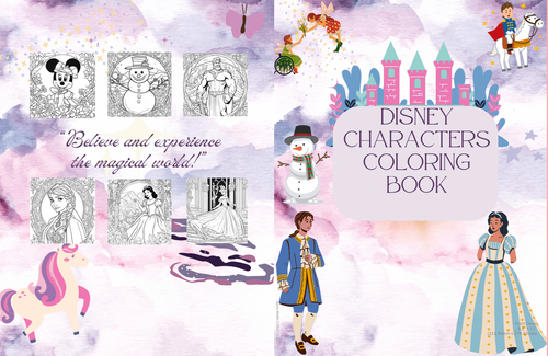 disney heroes coloring book