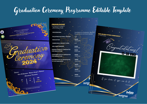 Graduation Ceremony Program Template