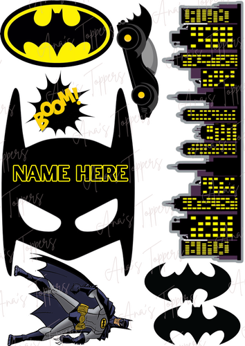 Printable Batman Cupcake Toppers