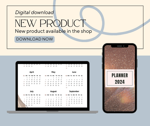 Digital planner editable Canva template by charlotte_wolfstein - Raket.PH