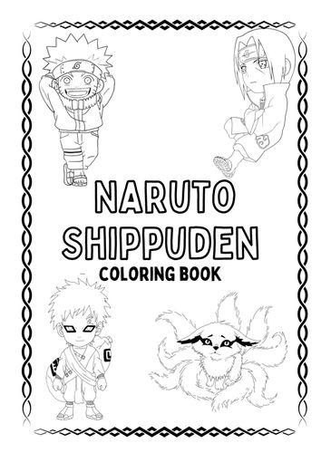 naruto shippuden coloring pages to print