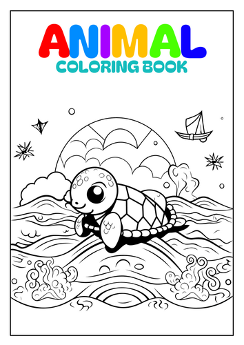 Coloring Book Pages Animals Farm Animals Mini Coloring Book 2