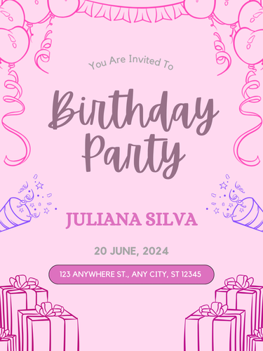 Contoh Invitation Card Birthday Party Contoh Informal Invitation Card