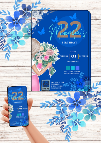 Blue Butterfly Invitation 20 Set Butterfly Invitation Cards Lace