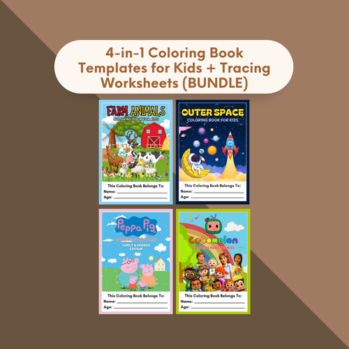 Worksheets and Coloring Book for Kids by jayceelinedigital - Raket.PH